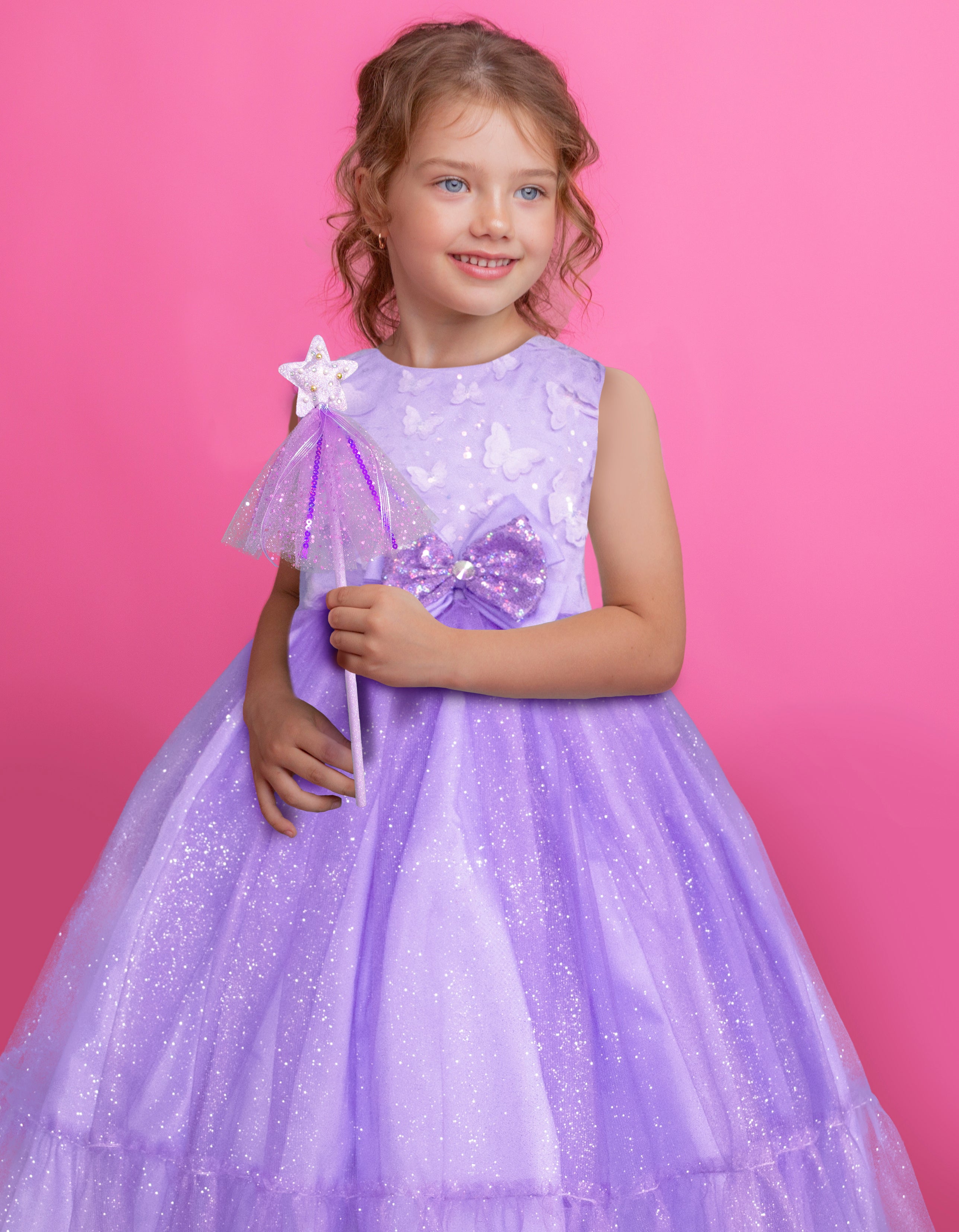 Vestido de Fiesta Encanto Lila para Niñas - Gerat Fairy Tale Collectio ...